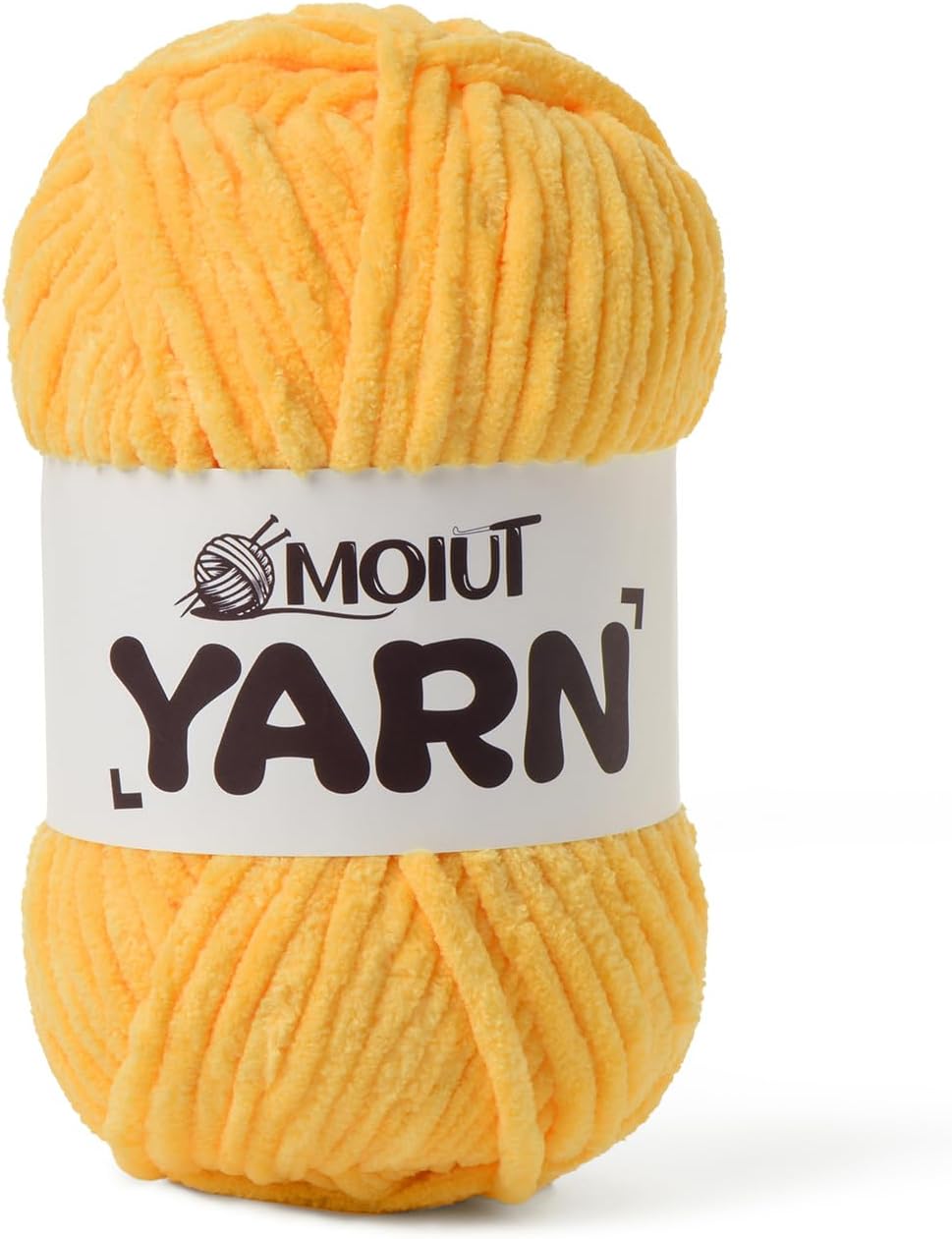Amazon.com: Fluffy Chenille Yarn for Crocheting, Chunky Velvet Yarns ...