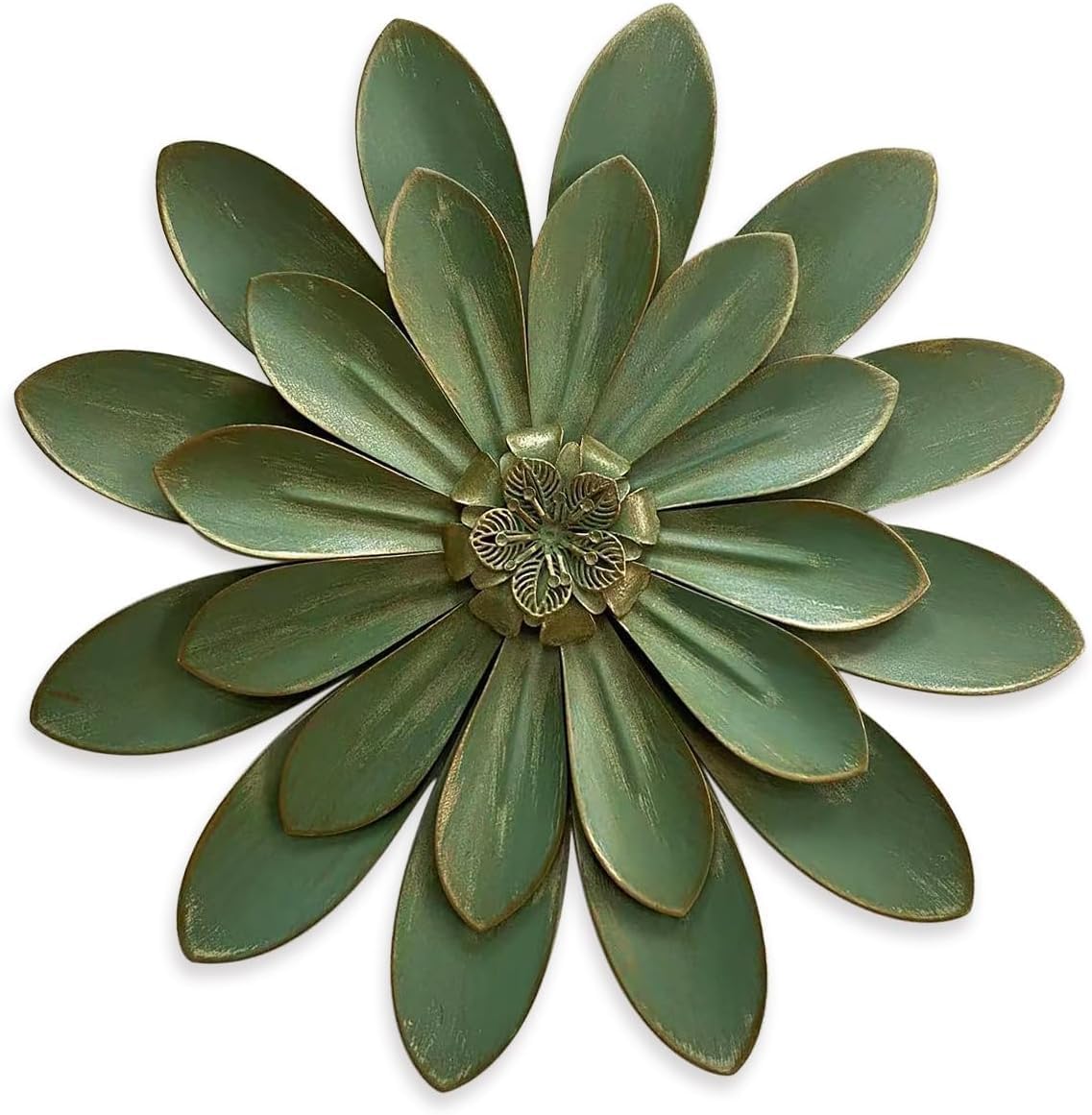 Amazon.com: Novbvia Metal Flower Wall Sculpture, 12" Rustic Modern ...