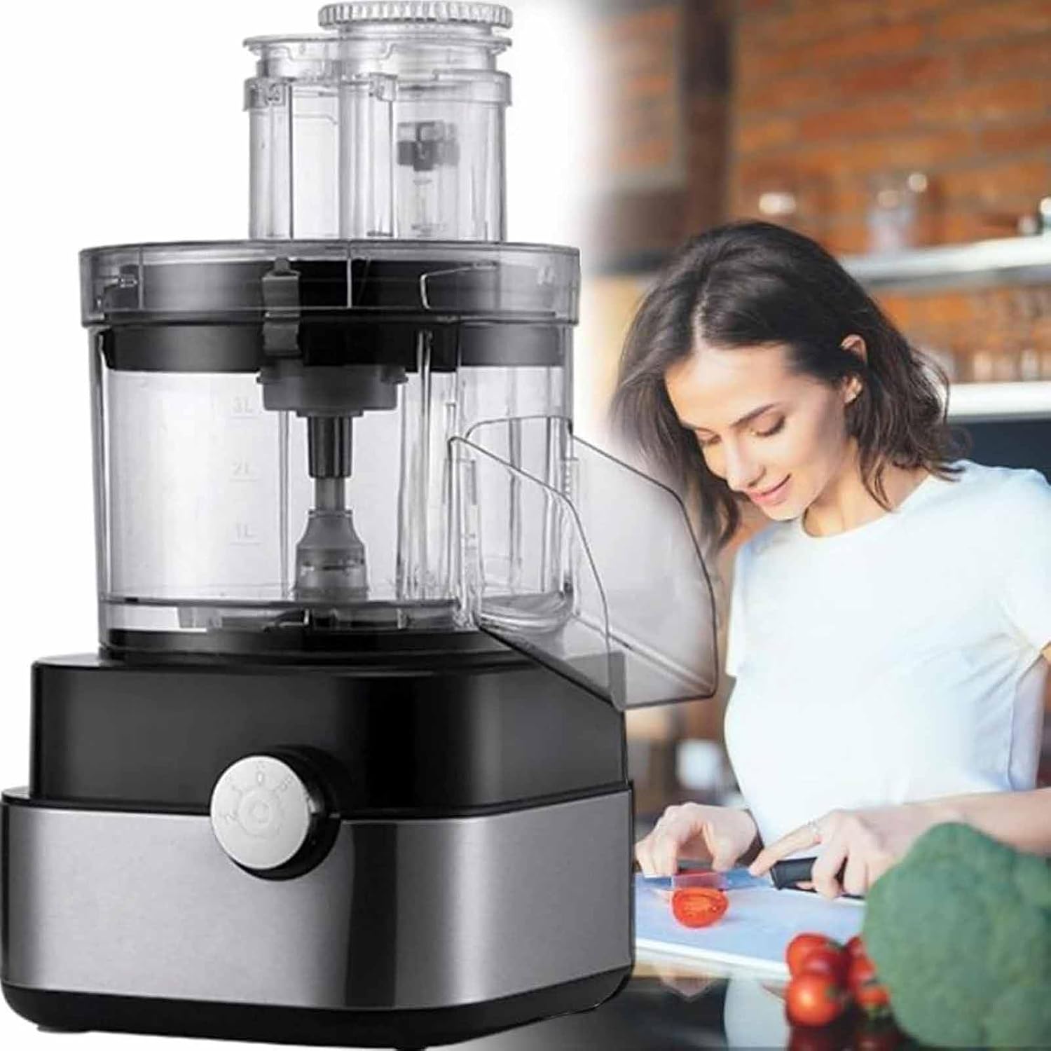 PixCy Electric Vegetable Dicer, Commercial Fruit Food Chopper Shredder ...