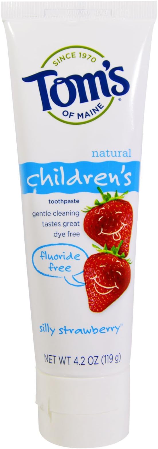 Amazon.com: Tom's of Maine Fluoride Free Children's Toothpaste, Silly ...