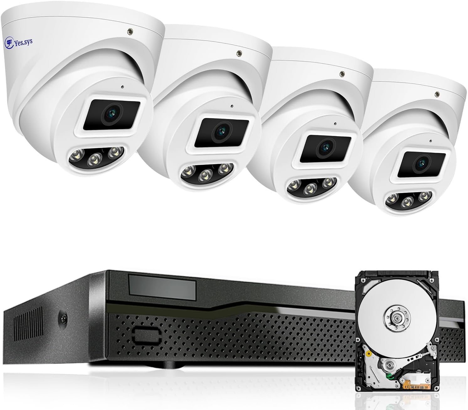 Amazon.com : Eyes.sys 8MP 8 PoE Port with 2TB HDD 4K NVR System, AI ...