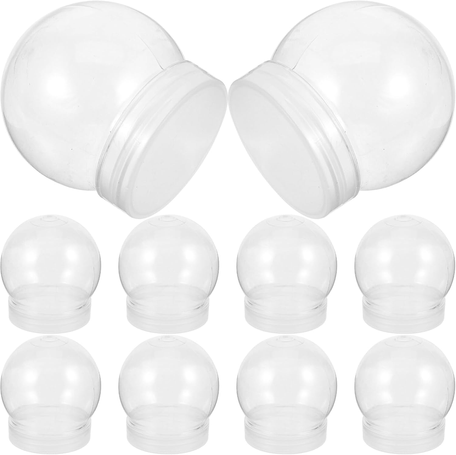 Amazon.com: IMIKEYA 10pcs DIY Snow Globe Water Globe Christmas Plastic ...