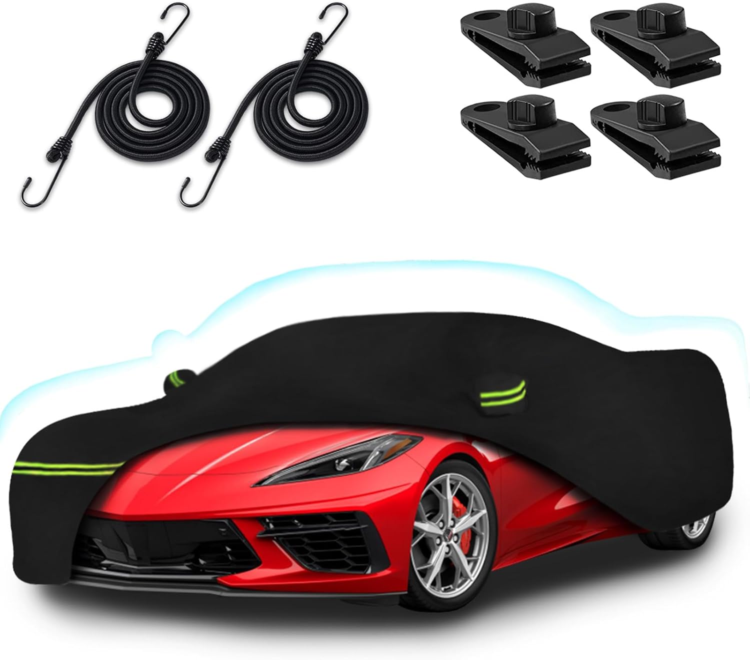 Amazon.com: BETERNY Car Cover for 2020-2025 Chevy Corvette C8, 6 Layers ...