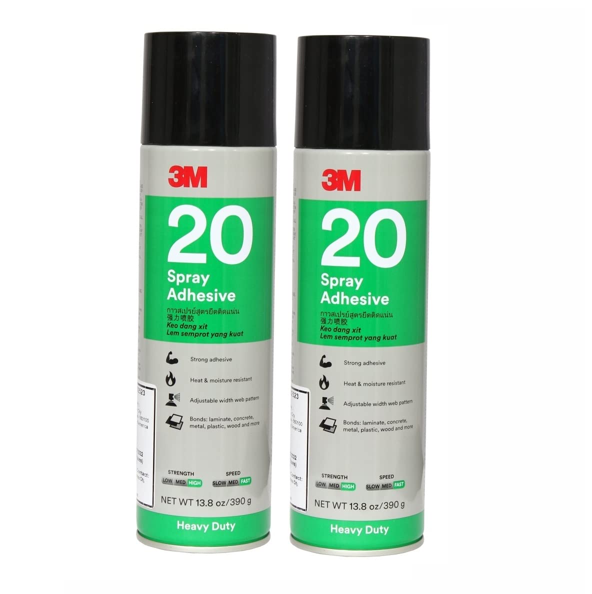 3M Multipurpose Spray Adhesive, Quick Drying, High Strength, Heat ...