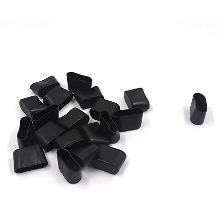 YOOJIA 20Pcs Plastic Double-Tube Chair Leg Tips Caps Furniture Table ...