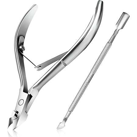 Amazon.com : Ejiubas Cuticle Pusher Cuticle Nipper Stainless Steel ...