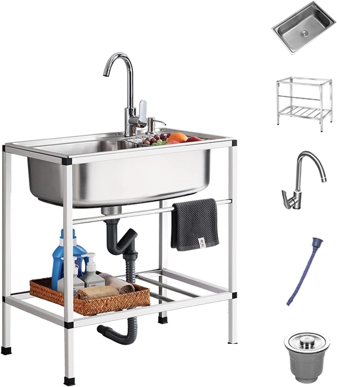 Stainless Steel Strip Sink Pool, Free Standing Sink, Kitchen Sink Units ...