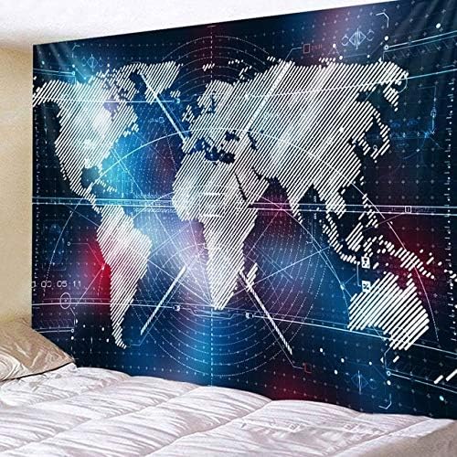Amazon.co.jp: GFJGHJWorldMapアンティークデコレーションタペストリー壁掛けタペストリーホームデコリビングルーム寝室の ...