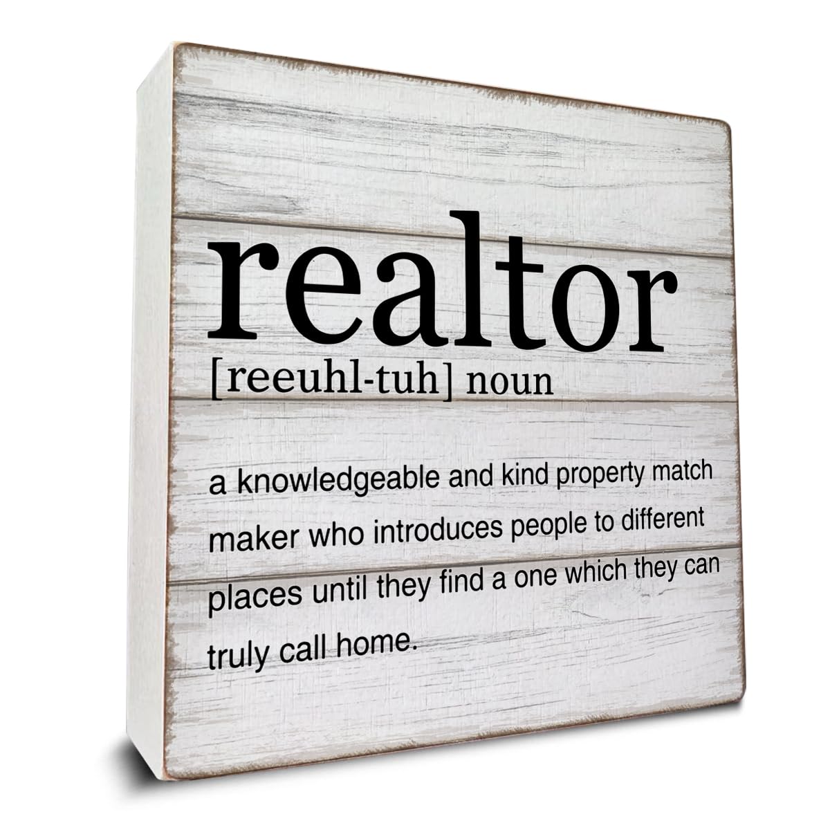 Amazon.com: Realtor Gift Realtor Definition Wooden Box Sign Realtor ...