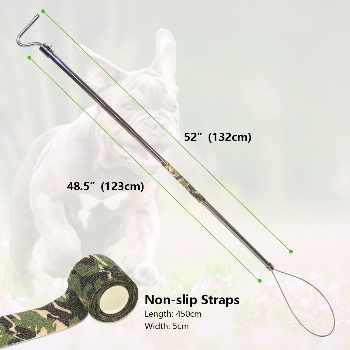 Wamlet Animal Catcher Pole Control Tool Kit for Bulldog Alligator Hog ...