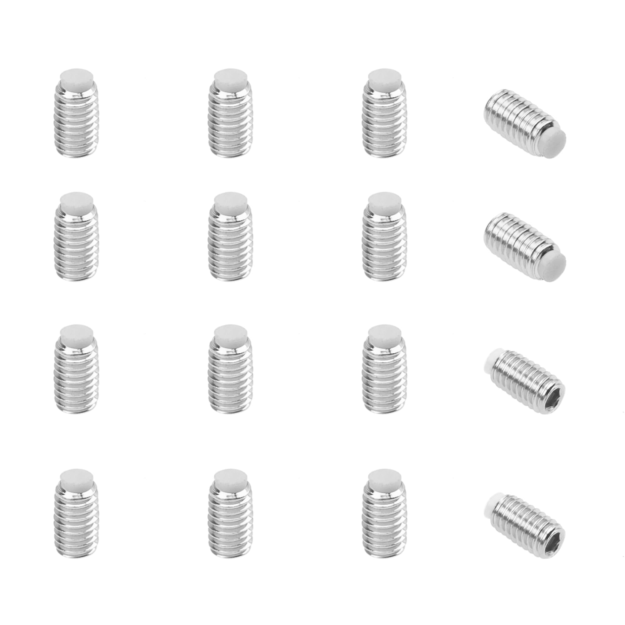 16pcs M3x5 Nylon Tip Grub Screw Metric Socket Head Internal ...