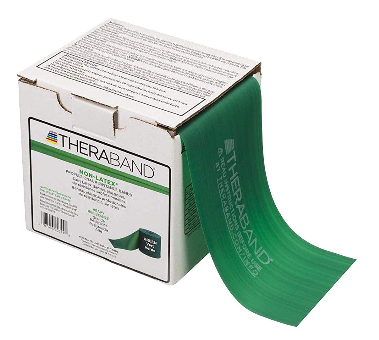 THERABAND Resistance Band 25 Yard Roll, Special Heavy Black Non-Latex ...