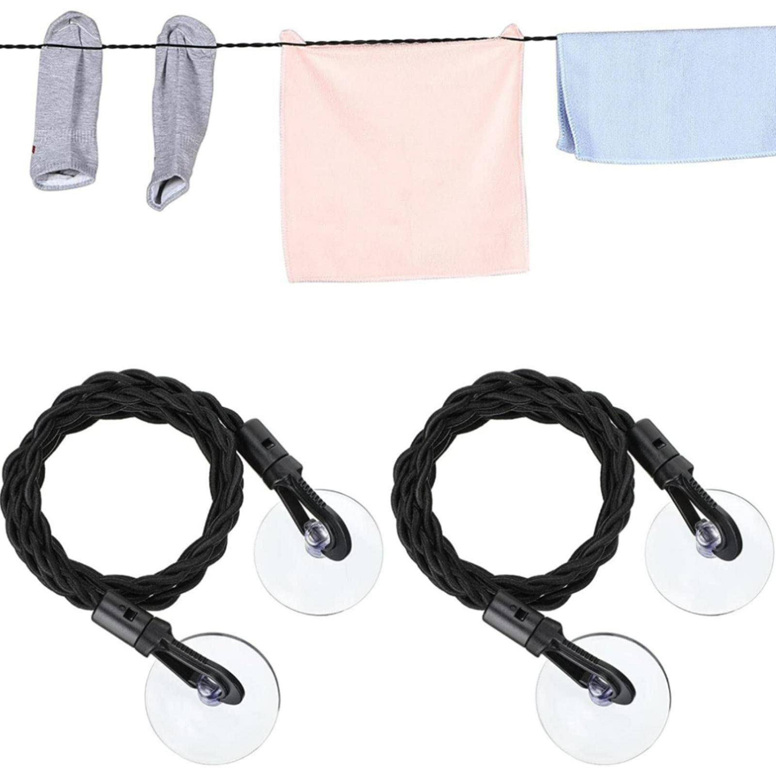 2Pcs Travel Clothes Washing Line,Elastic Rope Portable Travel ...