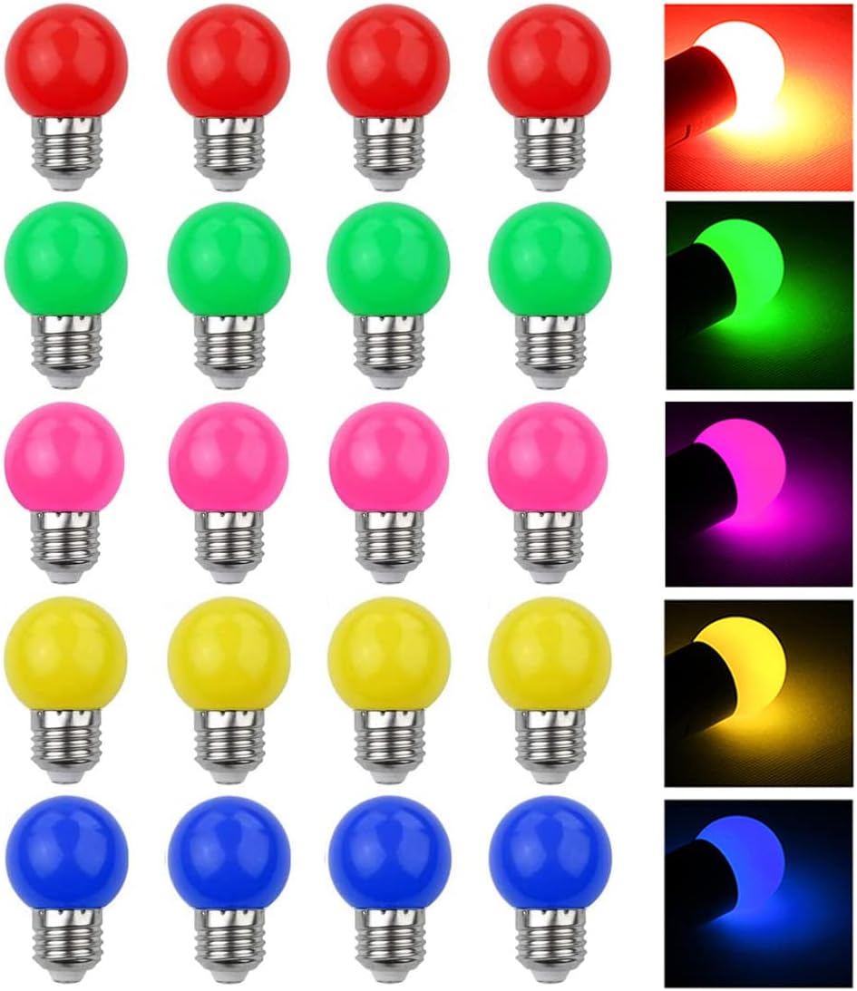 10X E27 Lampadine LED 2W Colore Lampadina Sostituzione 20W Alogena 360 ...