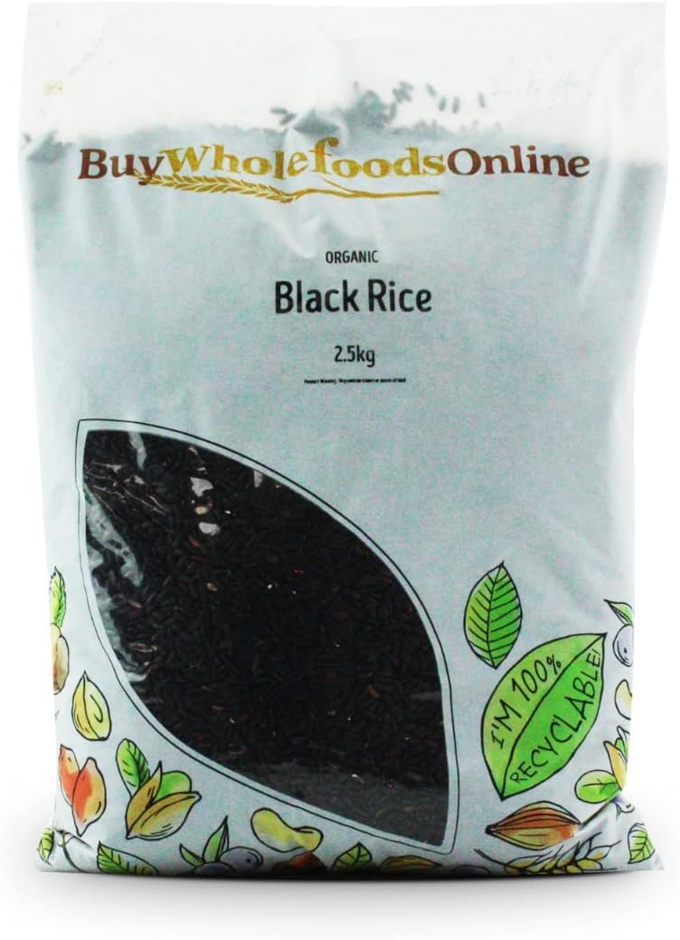 Organic Black Rice 2.5kg (BWFO) : Amazon.co.uk: Grocery