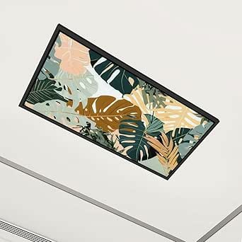 4 x 2 ft Decorative Fluorescent Light Cover for Ceiling Lights plants ...