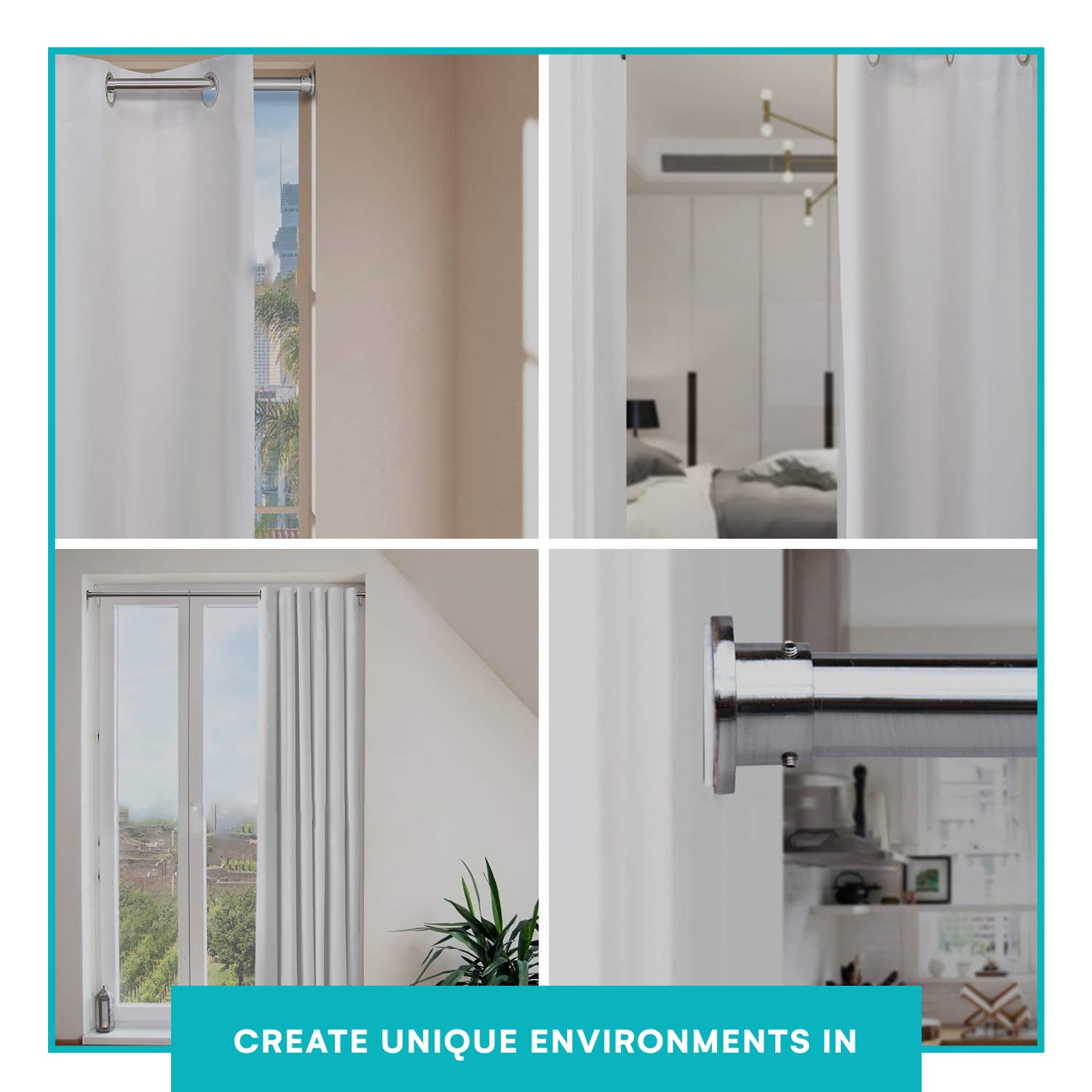 Room/Dividers/Now Tension Curtain Rod - Tension Window Rod - Bedroom ...