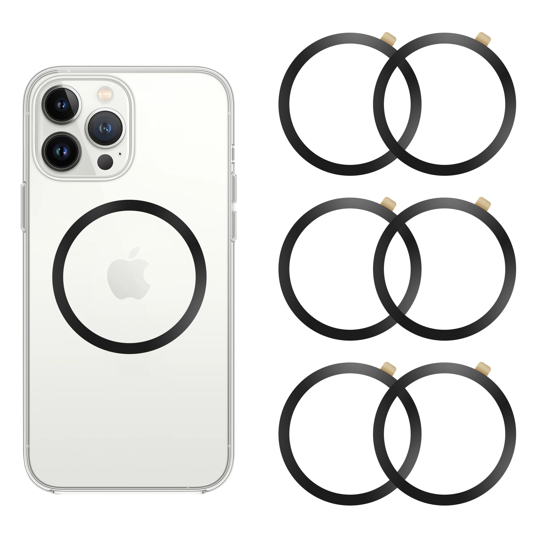 Amazon.com: Crymow Universal Metal Ring Sticker(No Magnet) Compatible ...