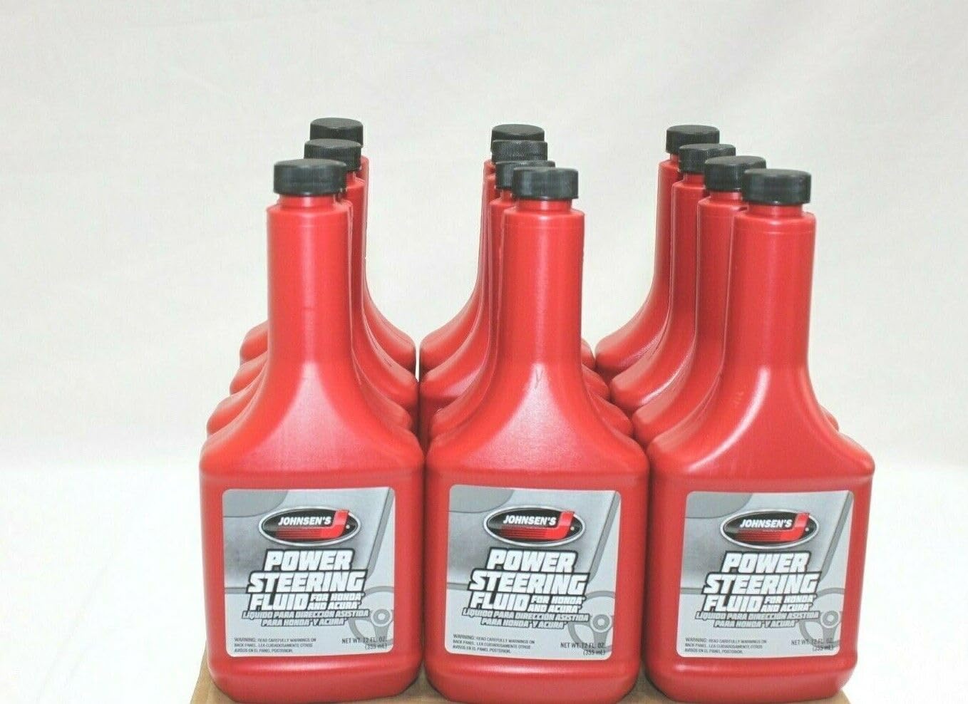 Amazon.com: Johnsen's Power Steering Fluid for Honda 12 OZ (12 Pack ...