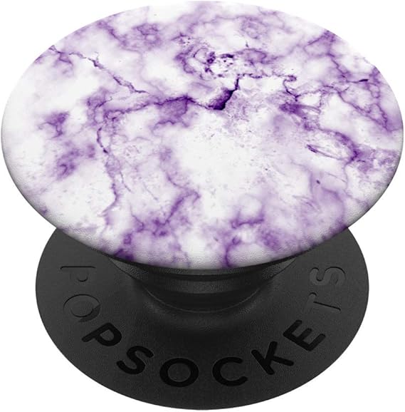 Amazon.com: Purple and White PopSockets PopGrip: Swappable Grip for ...