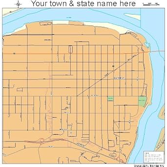 Amazon.com : Large Street & Road Map of Clarkston, Washington WA ...