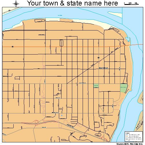 Amazon.com : Large Street & Road Map of Clarkston, Washington WA ...