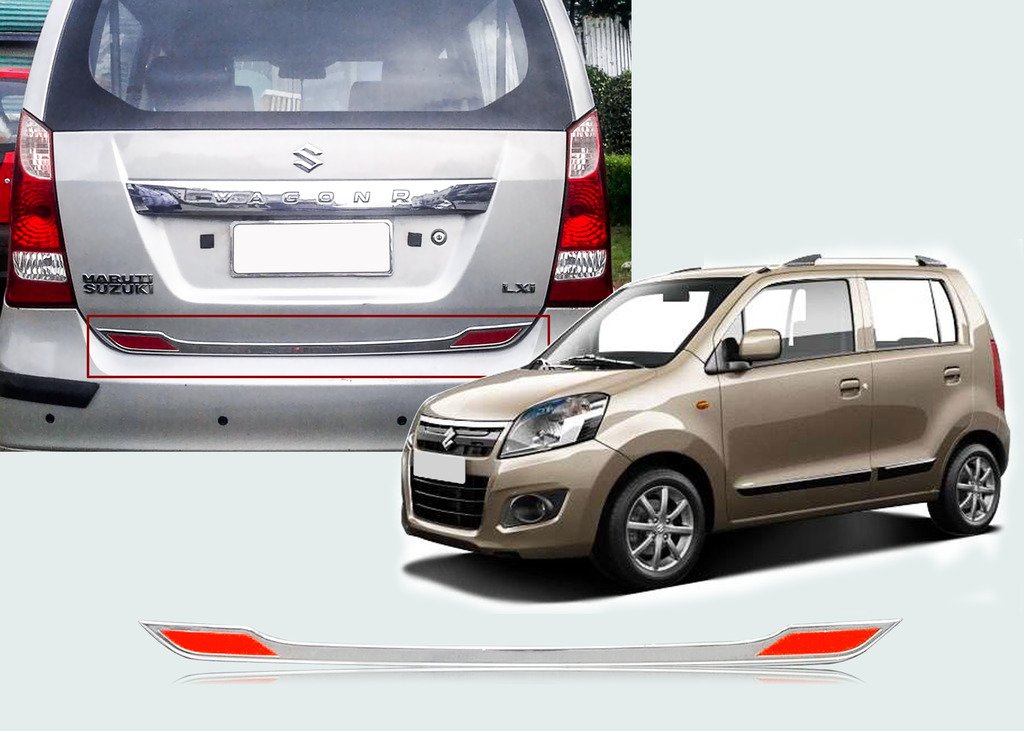 Auto Pearl-Dicky_Garnish_WagonR Rear Trunk Dicky Chrome Trim/Garnish ...
