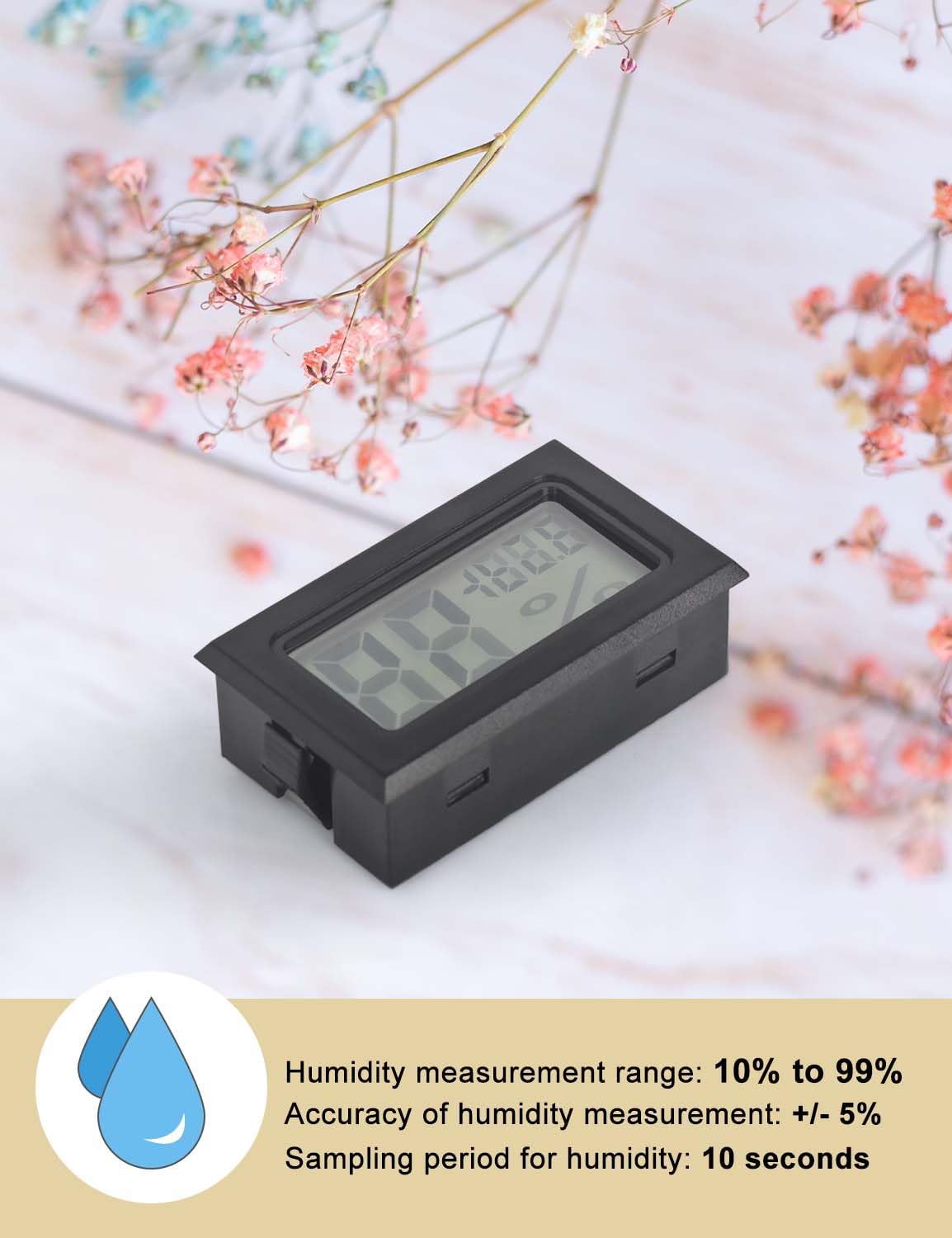 Snapklik.com : Mini Digital Thermometer Hygrometer, 6 Pack Room ...