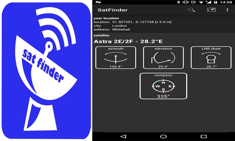 Sat Finder - App on Amazon Appstore