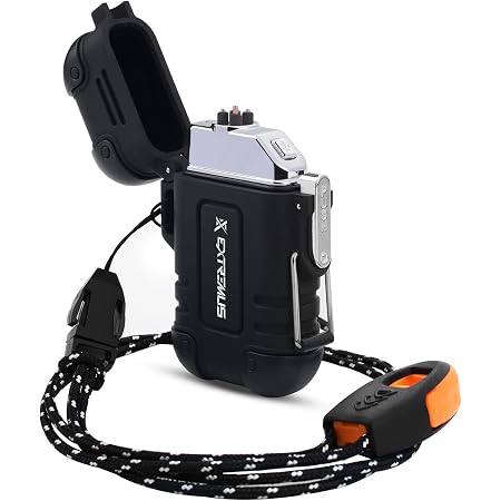 Amazon.com: Lafagiet Waterproof Arc Lighter, Outdoor Dual Plasma Arc ...