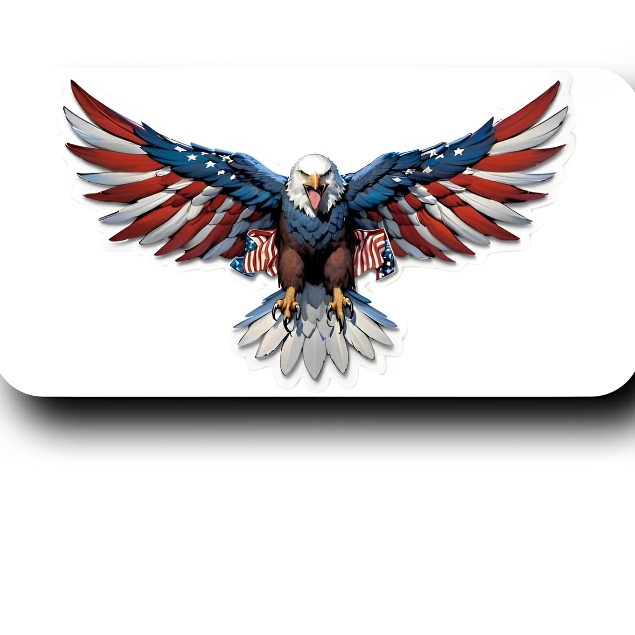 Amazon.com - American Flag Eagle Stickers, 6 x 3.5 Inches Pack of 2