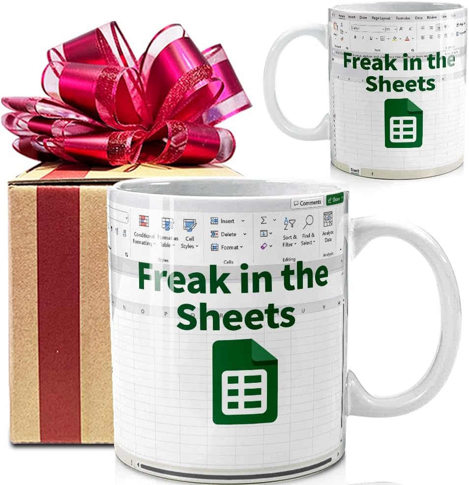 Amazon.com: BRANDMART Accountant Spreadsheet Coffee Mug, Funny ...