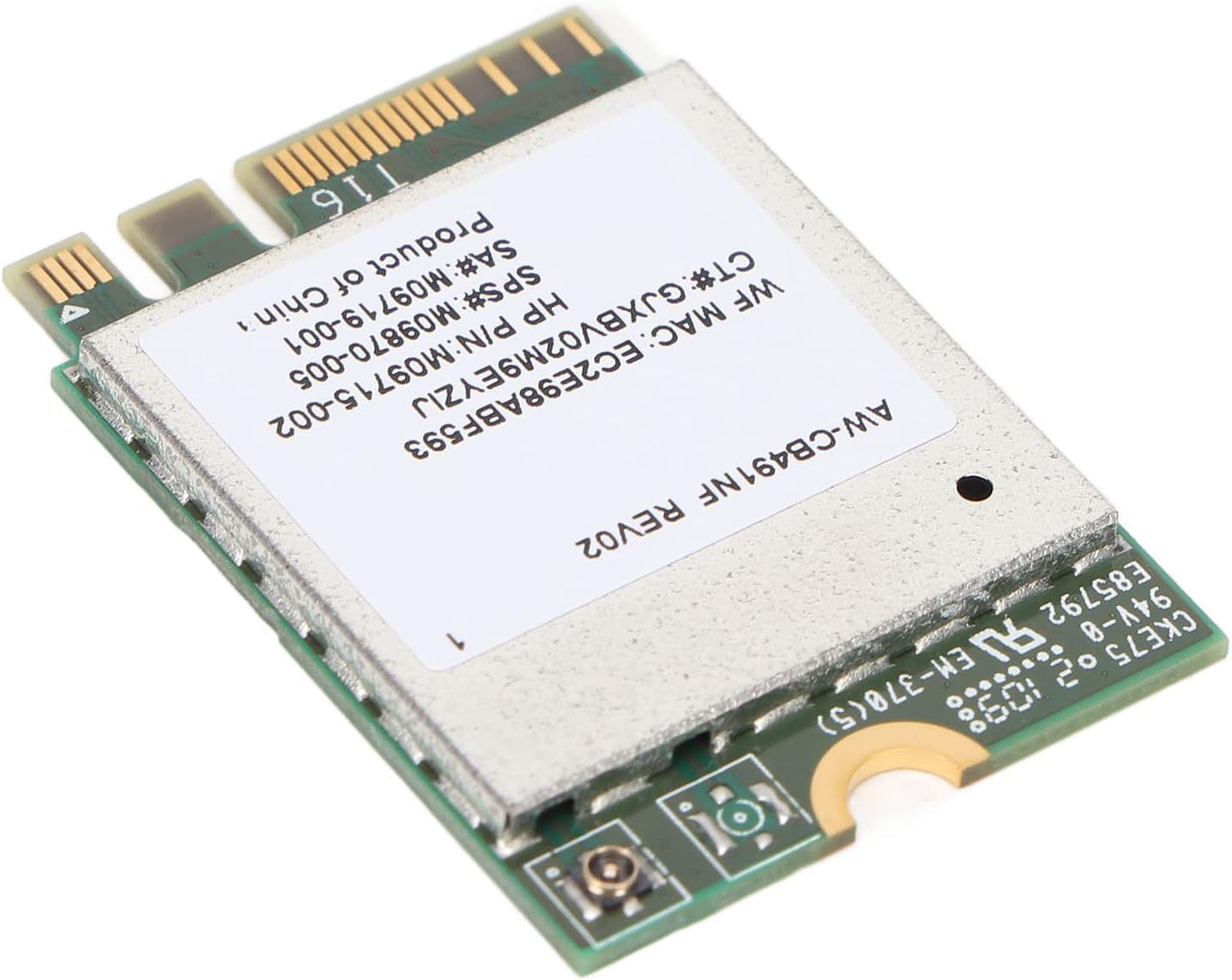 ASHATA WLAN Card WiFi Card, Tarjeta de Red RTL8822BE Dual Band 2.4G/5G ...