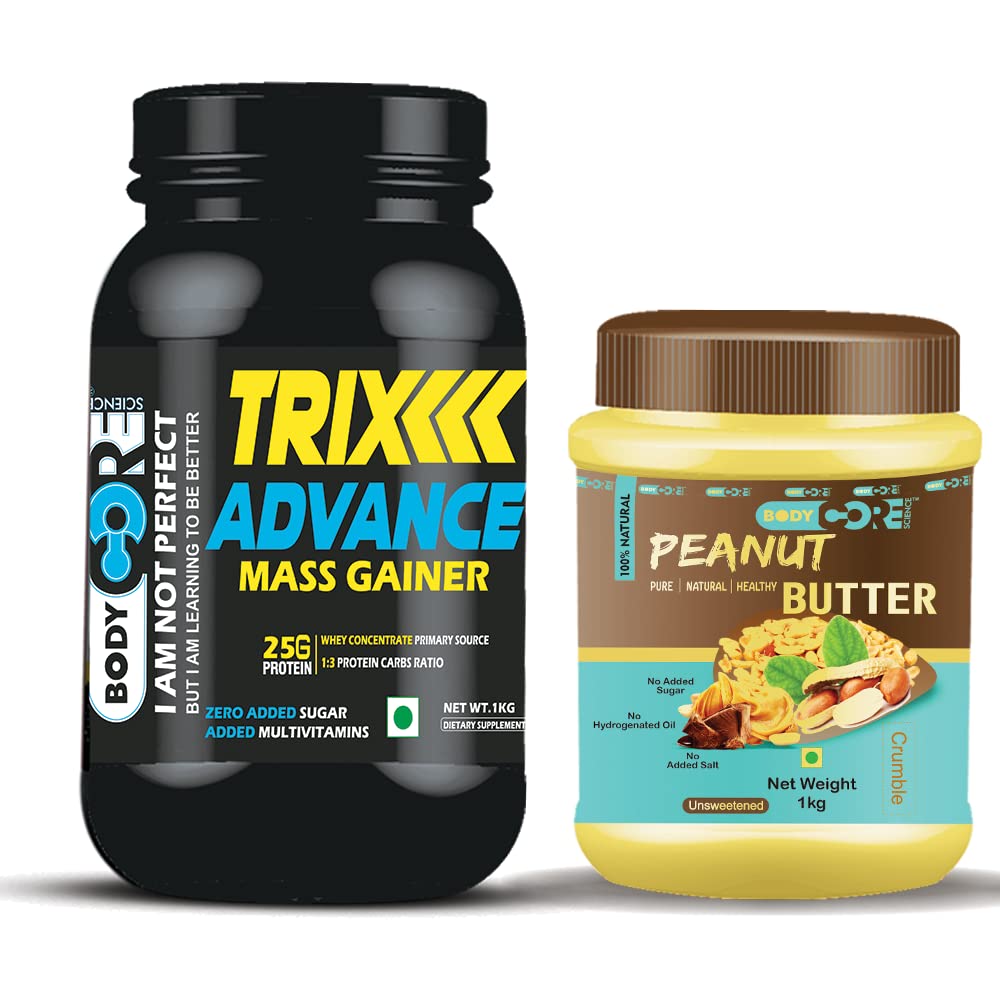 Buy Body Core Science Trix Advance Mass Gainer-5Kg(Strawberry) With ...