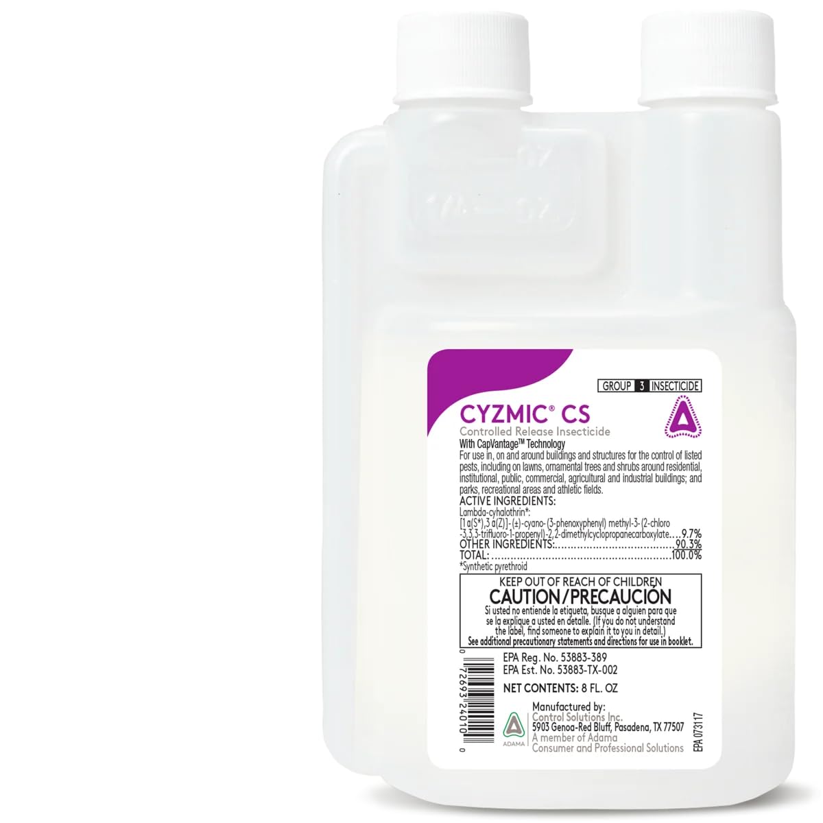 Amazon.com: Cyzmic CS Micro-encapsulated Insecticide 8oz : Patio, Lawn ...