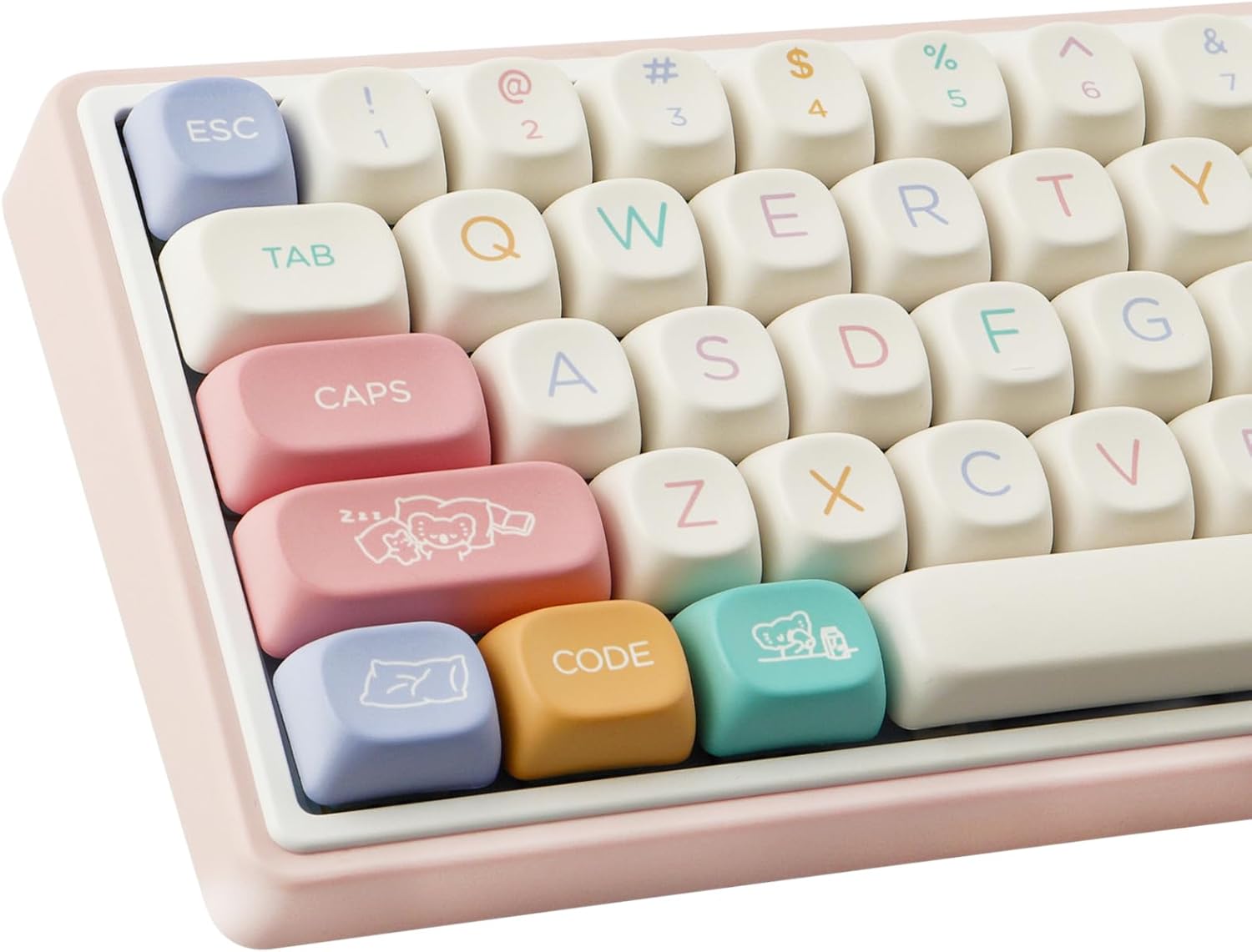Amazon.com: Tsungup Cute MOA Profile Keycaps,126 Keys Custom PBT ...