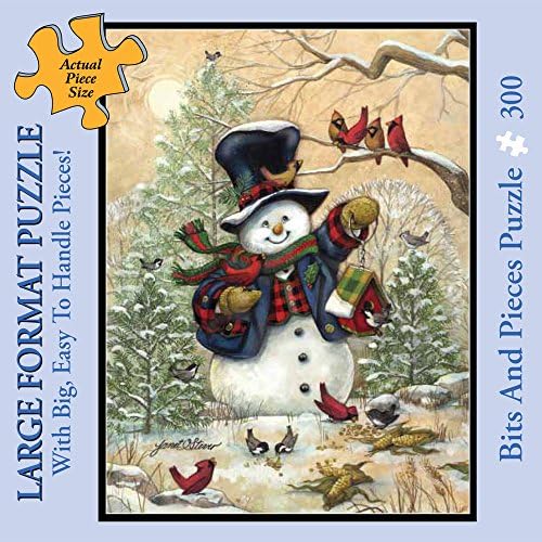 Amazon.com: Bits and Pieces 300 Piece Puzzles for Adults Winter Friends ...