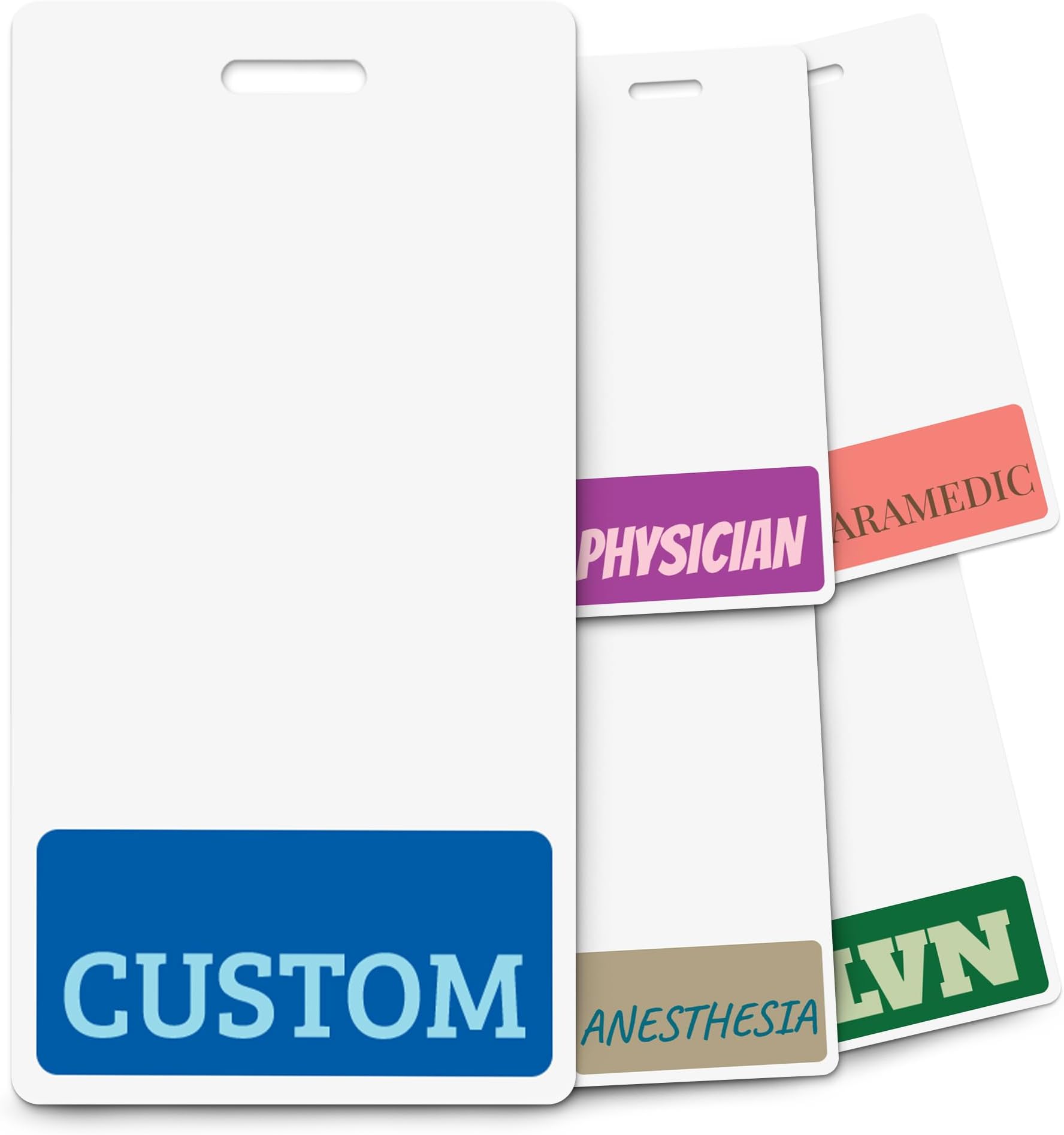 Amazon.com : MSN RN Badge Buddy - Pink/Blue - Horizontal Badge Id Card ...