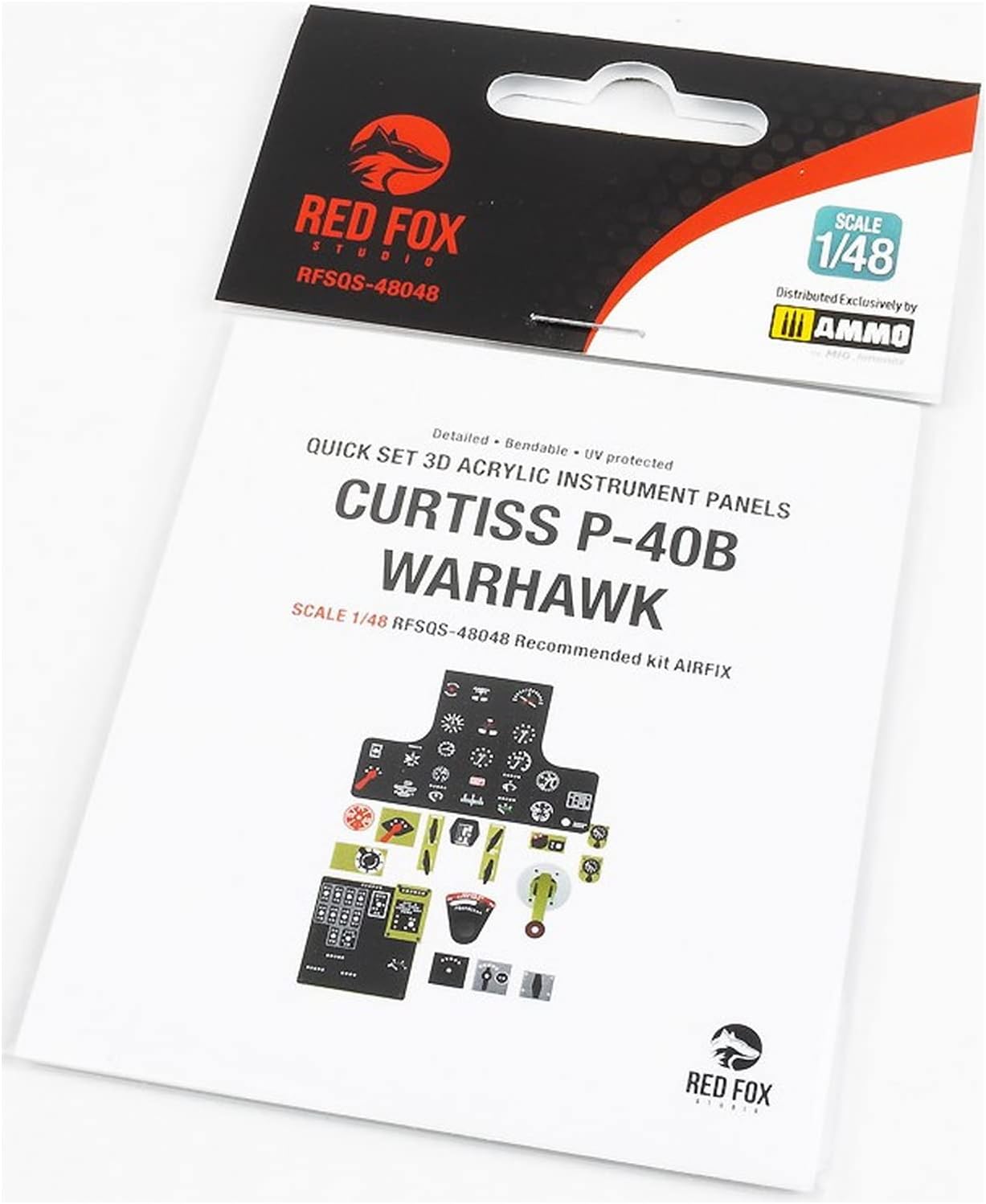 Amazon.com: Red Fox Studio RFSQS-48048 1/48 Curtiss P-40B Warhawk 3D ...