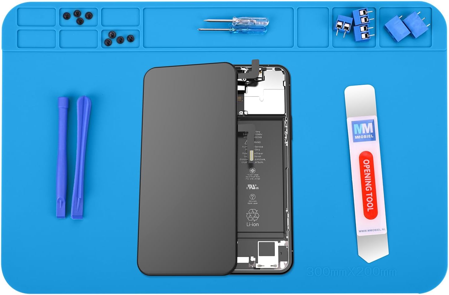 MMOBIEL Soldering and Repair Mat Silicone - 30 x 20 cm Heat-Resistant ...