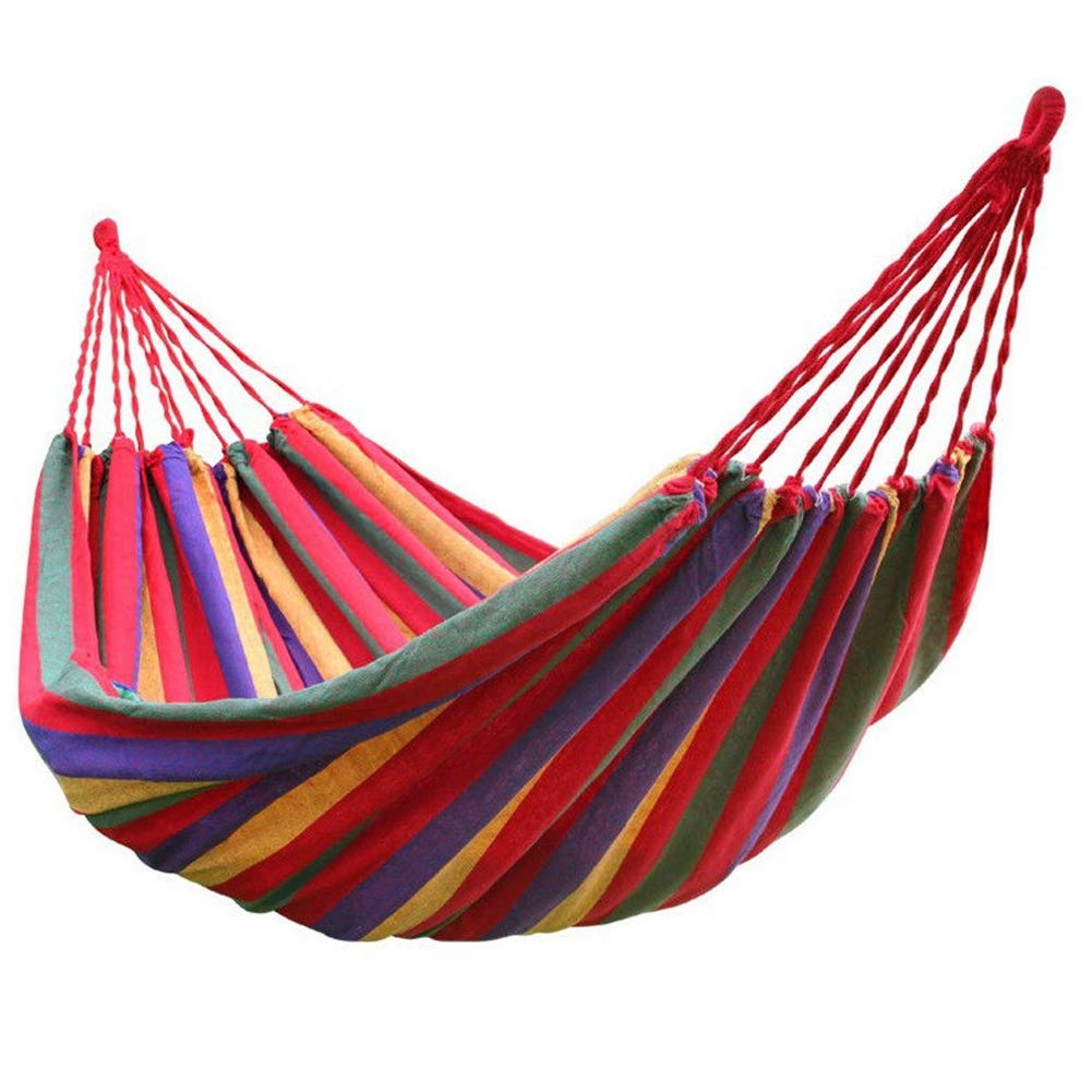 Amazon.com : xuzomedia Double Hammock 2 Person Extra Large Canvas ...