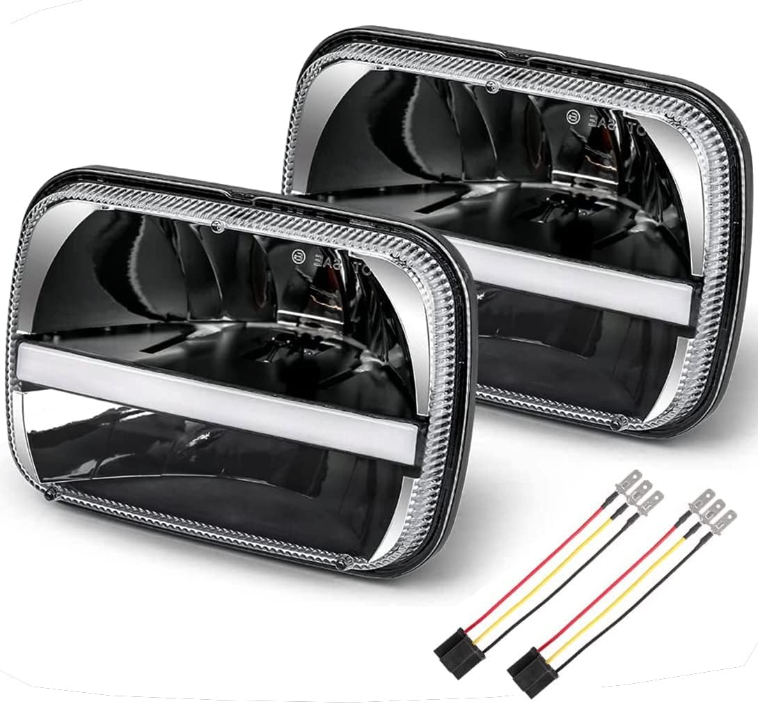 Amazon.com: AUDEXEN Square 5x7 / 6x7 Inch Led Headlight High Low Beam ...