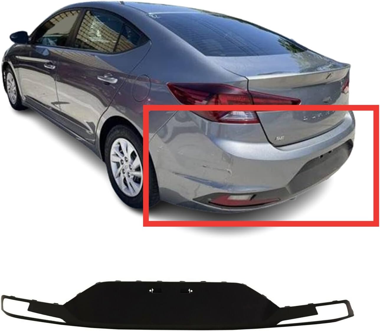 Amazon.com: FitParts Compatible with Rear Lower Valance Bumper 2019 ...