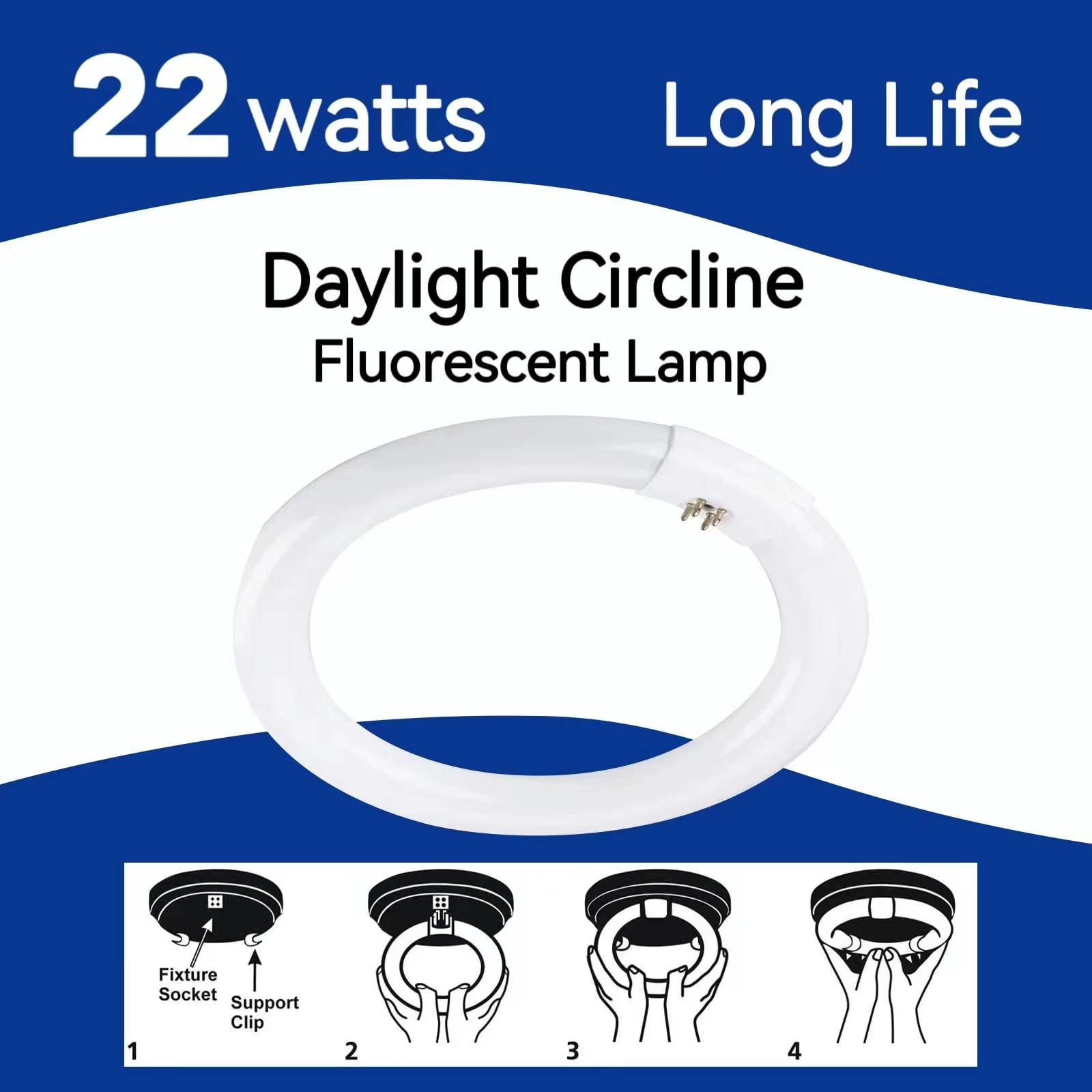 Snapklik.com : 8 Inch Round 22 Watt T9 Circular Fluorescent Bulb FC8T9 ...