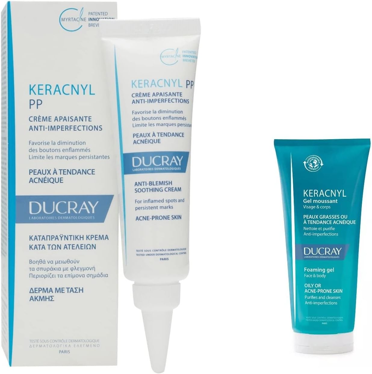 Ducray keracnyl pp crema 30ml+ gel 40ml : Amazon.it: Bellezza