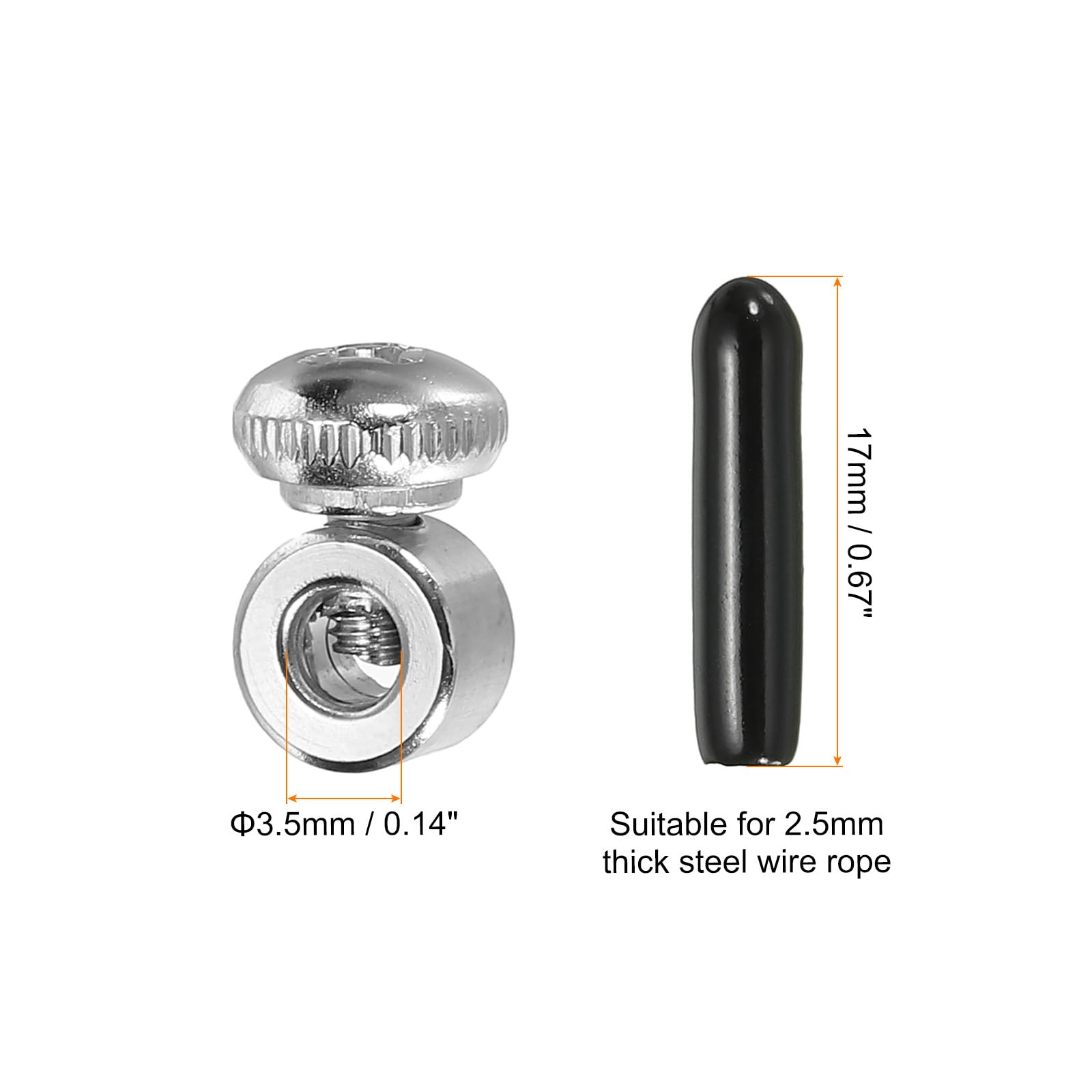 PATIKIL Replacement Adjustable Screws and End Caps Set, 15 Sets Jump ...