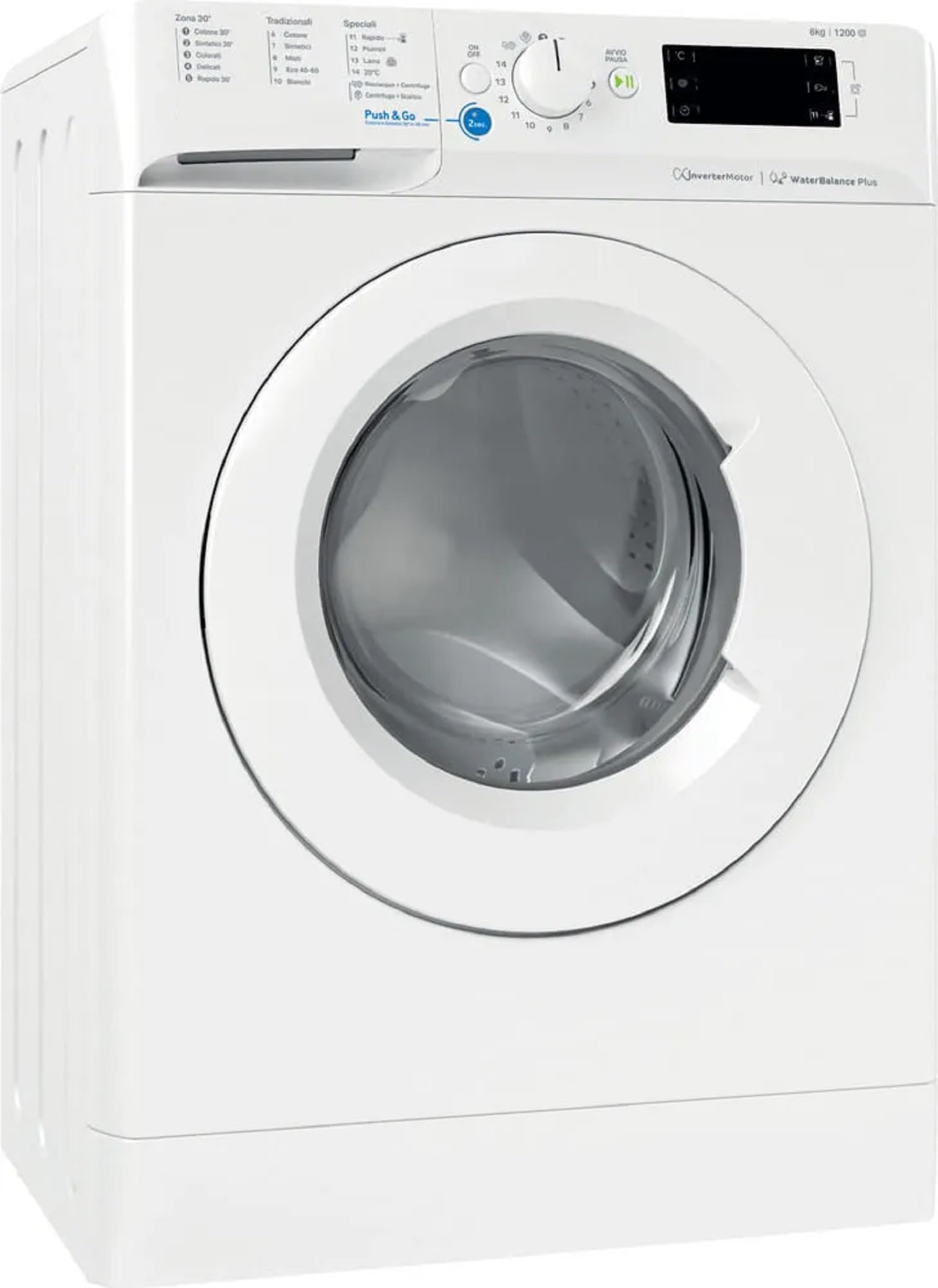 Indesit White Innex 6kg 1200 Spin Washing Machine Mk Freestanding
