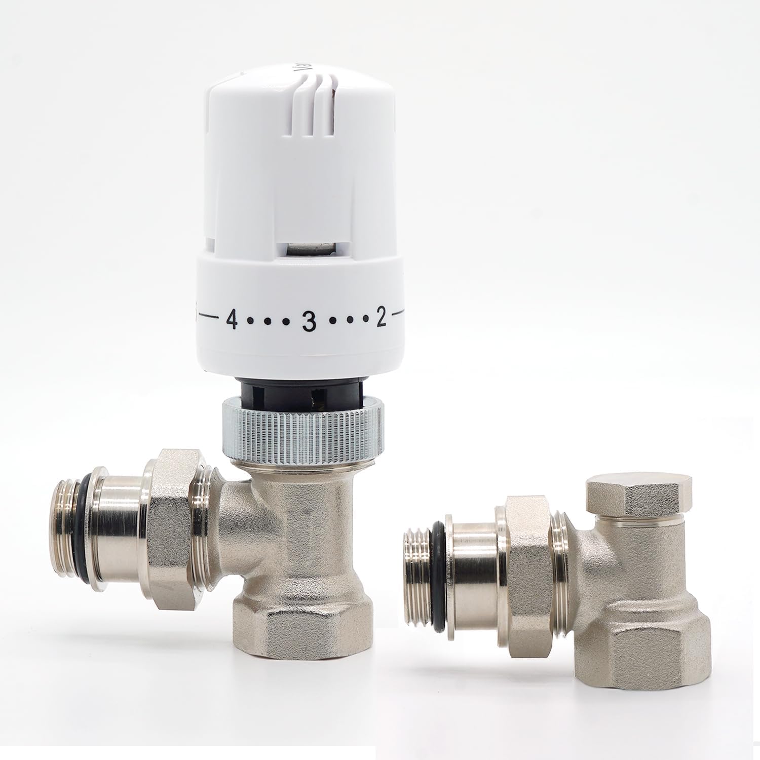 Vancoco Kit Termostatico a Squadra Completo 1/2' per Termosifoni ...