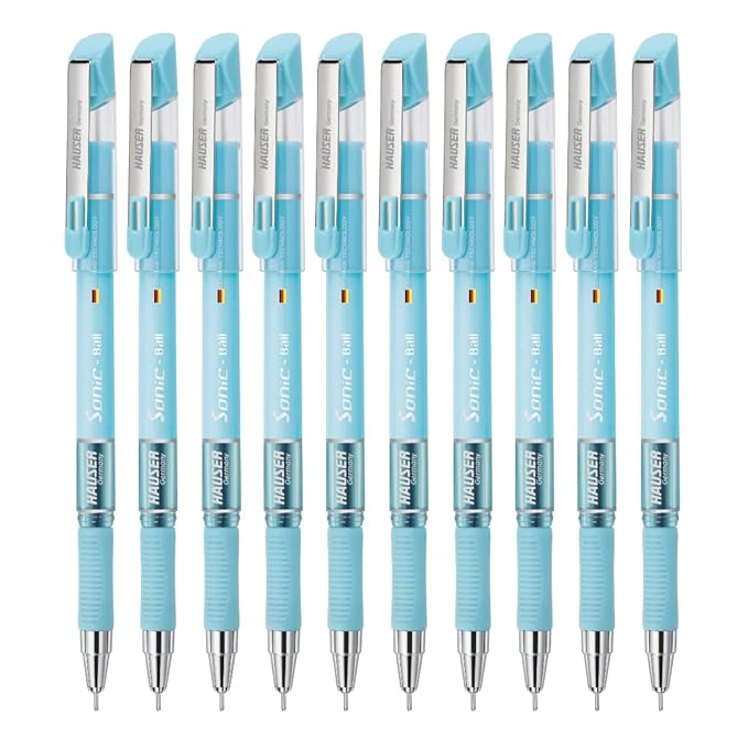 Hauser Sonic Ball Pen Box Pack | 0.7 mm Tip Size | Light Weight Sleek ...