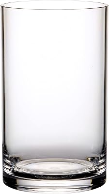 Amazon.com: Hobby Lobby Glass Cylinder Vase, 9 Inches Tall, Textured ...